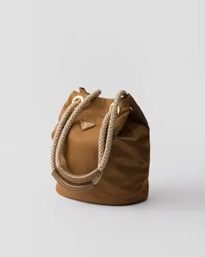 Prada Re-nylon Small Bucket Bag - Brandy