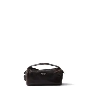 Prada Nappa Leather Shoulder Bag - Brown