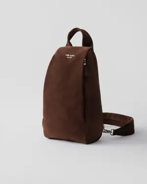 Prada Suede Backpack - Coffee | Editorialist