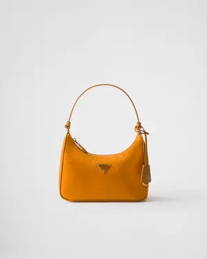 Prada Re-edition 2005 Re-nylon And Saffiano Mini Bag - Amber