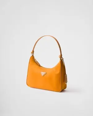Prada Re-edition 2005 Re-nylon And Saffiano Mini Bag - Amber