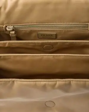 Prada Medium Padded Re-nylon Bag - Brown