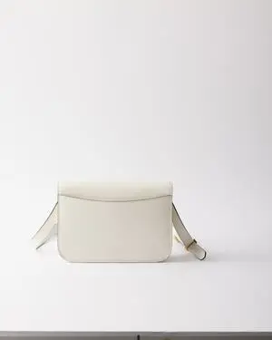 Prada Saffiano Leather Flap Shoulder Bag