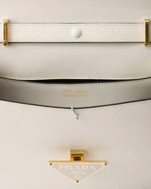 Prada Saffiano Leather Flap Shoulder Bag