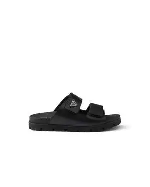 Prada Leather Strap Slides