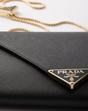 Prada Mini Saffiano Leather Bag - Black