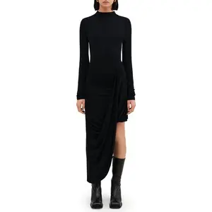 MARCELLA Lisbon Mock Neck Maxi Dress
