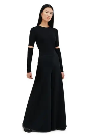 MARCELLA Stockholm Slit Sleeve Rib Top