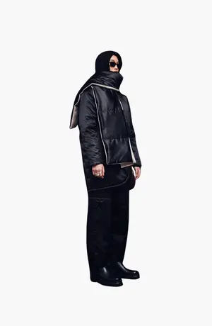 Caalo Reversible Down Coat - Black