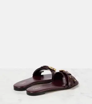 Chloé Mae Embellished Leather Sandals