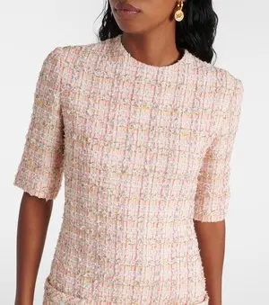 Versace Tweed Minidress - Pink