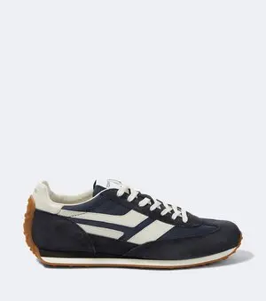 TOM FORD Mick Suede-trimmed Sneakers - Blue