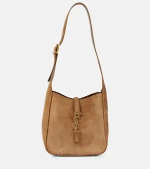 Saint Laurent Le 5 À 7 Supple Baby Suede Shoulder Bag