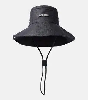 Jacquemus Bob De-nîmes Canvas Bucket Hat - Blue