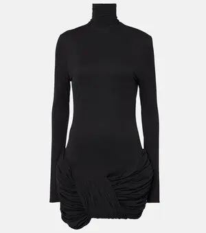 Magda Butrym Ruched Silk-blend Minidress