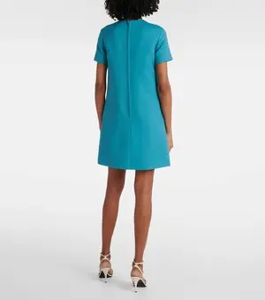 Valentino Garavani Crepe Couture Mini Dress - Turquoise
