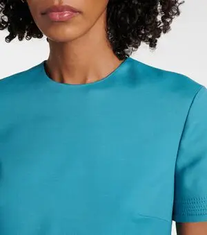 Valentino Garavani Crepe Couture Mini Dress - Turquoise
