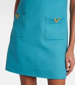 Valentino Garavani Crepe Couture Mini Dress - Turquoise