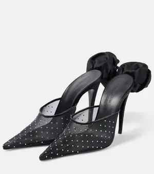 Magda Butrym Crystal-embellished Mesh Pumps