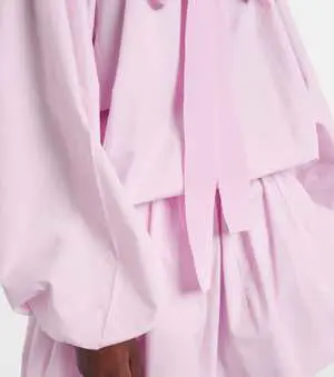 PATOU Iconic Bow-detail Ruffled Blouse - Pink