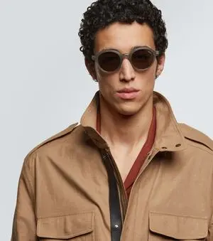 Zegna Round Frame Sunglasses