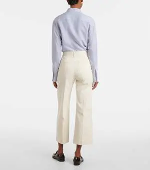 Polo Ralph Lauren Cotton-blend Cropped Chinos - Beige