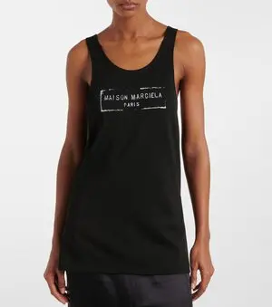 MAISON MARGIELA Four Stitches Tank Top - Black