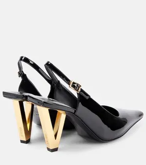 Versace Patent Leather Slingback Pumps