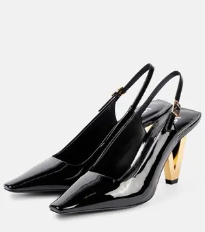 Versace Patent Leather Slingback Pumps
