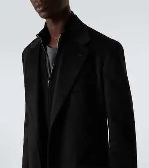 SAMAN AMEL Wool And Cashmere Overcoat