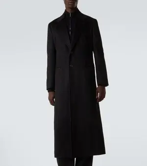 SAMAN AMEL Wool And Cashmere Blend Overcoat