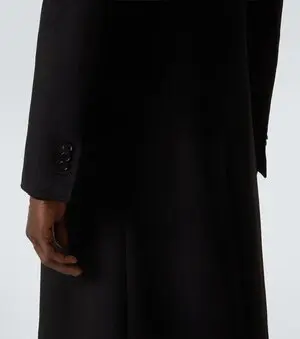 SAMAN AMEL Wool And Cashmere Blend Overcoat