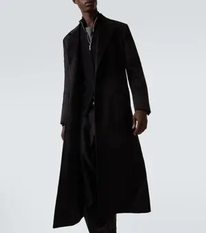 SAMAN AMEL Wool And Cashmere Blend Overcoat