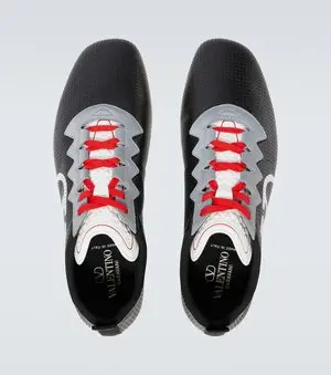 Valentino Garavani Chromathon Vlogo Signature Leather Sneakers - Black