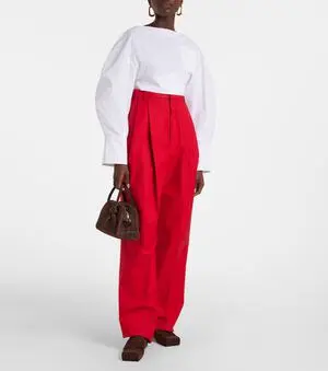 Jacquemus Carré Leather Penny Loafers - Brown