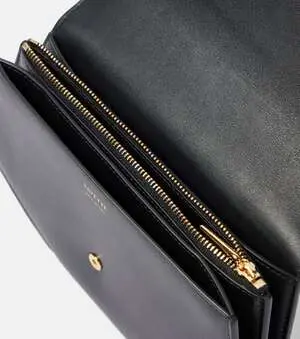 Savette Florence Leather Clutch - Black