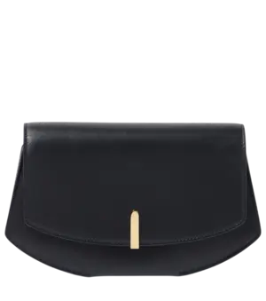 Savette Florence Leather Clutch - Black