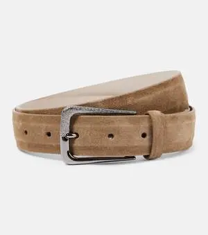 Brunello Cucinelli Suede Belt - Brown