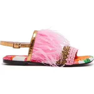 La DoubleJ Medal Sandals - Gyn White