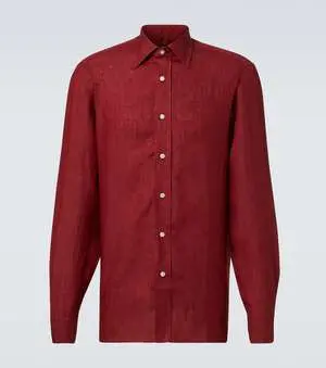 Rubinacci Linen Shirt - Red