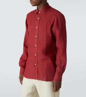 Rubinacci Linen Shirt - Red