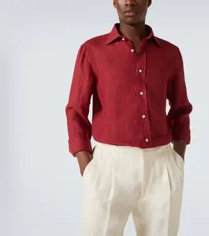 Rubinacci Linen Shirt - Red