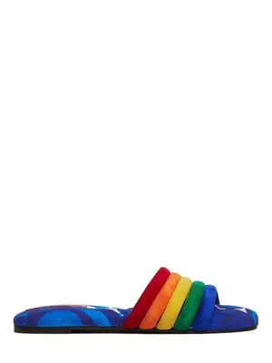 La DoubleJ Tones Slides - Anemone Blue