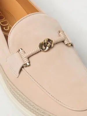 TOD'S Suede Loafers With Horsebit Detail