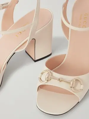 Gucci Lady Horsebit-embellished Leather Sandals