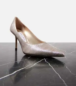 JIMMY CHOO Love 85 Glitter Pumps