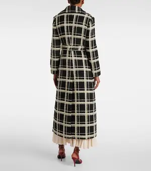 Valentino Garavani Mossi Wool-blend Tweed Coat