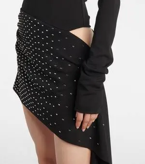 Attico Embellished Mini Dress