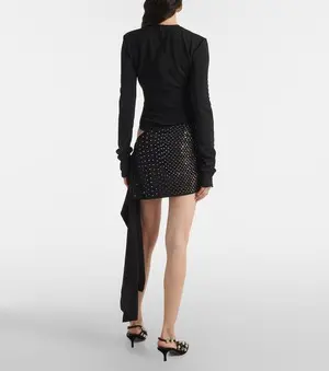 Attico Embellished Mini Dress