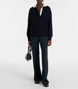 Vince Wool And Cashmere-blend Polo Sweater